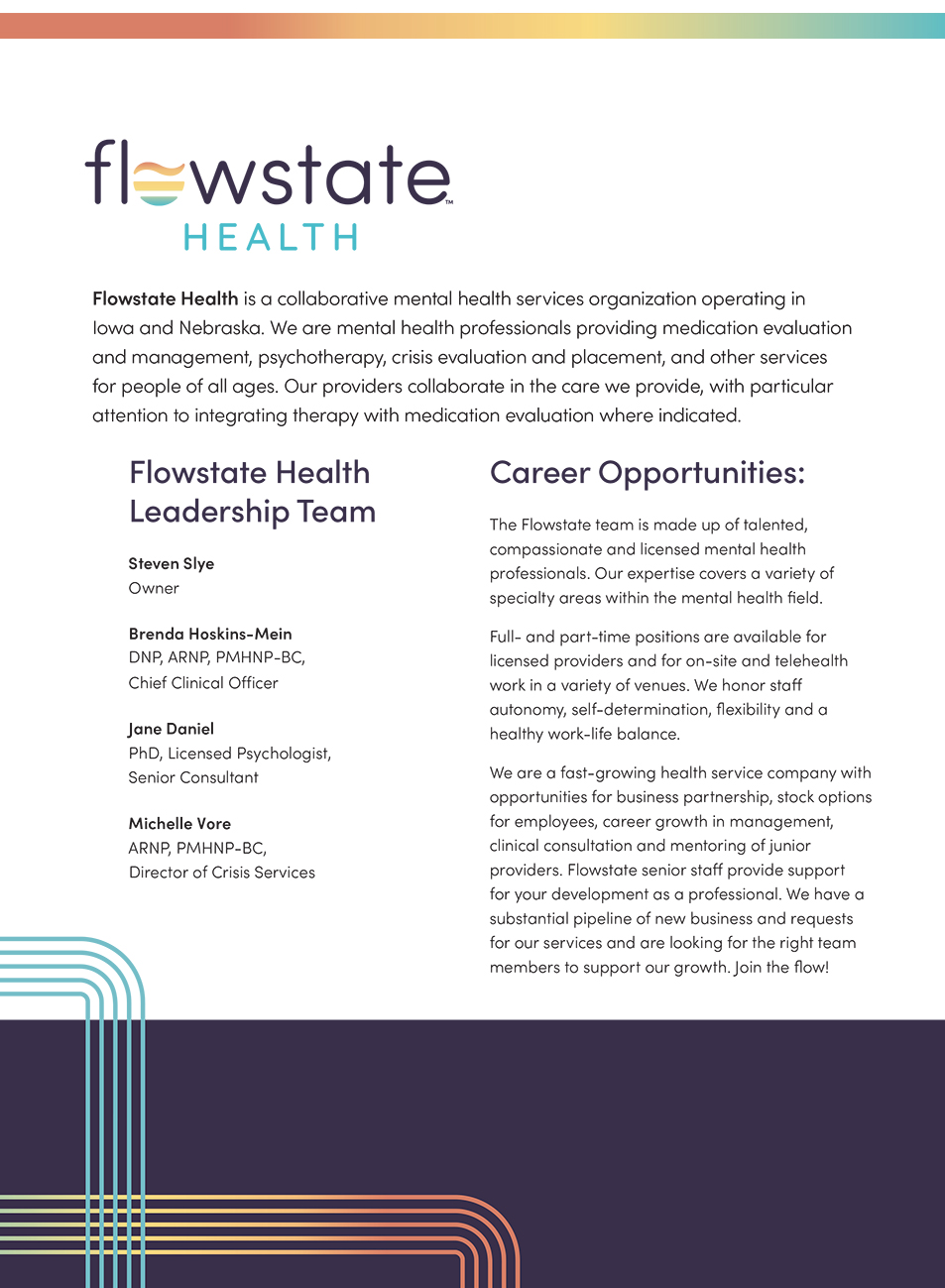 Tier 1 Sponsor - Flowstate Health | DMU CME